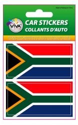 Amazon.com: 2 South Africa Country Flag Set of Small Automobile Bumper ...