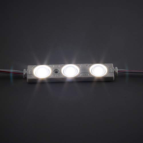 200 PCS DC12V White 6500K Injection 3 LED Module 1.32 W Waterproof ...