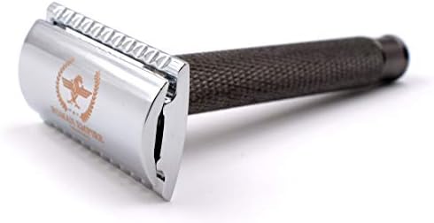 ROMAN EMPIRE SHAVING Caesar Gun Metal Double Edge Safety Razor with 20 ...