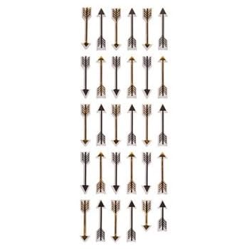 Amazon.com: Black and Gold Arrow Stickers - 2 Sheets Stickers