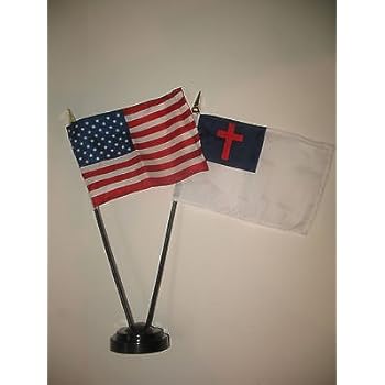 Amazon.com : US Flag Store Christian Hand Flag, 4 by 6-Inch : Outdoor ...
