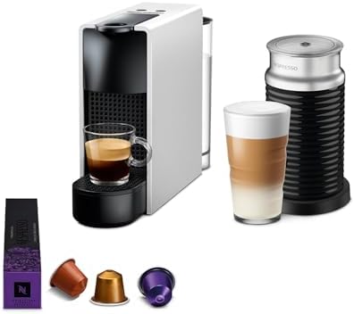 Nespresso Essenza Mini C Espresso Coffee Machine, Silver, With Aerocino ...
