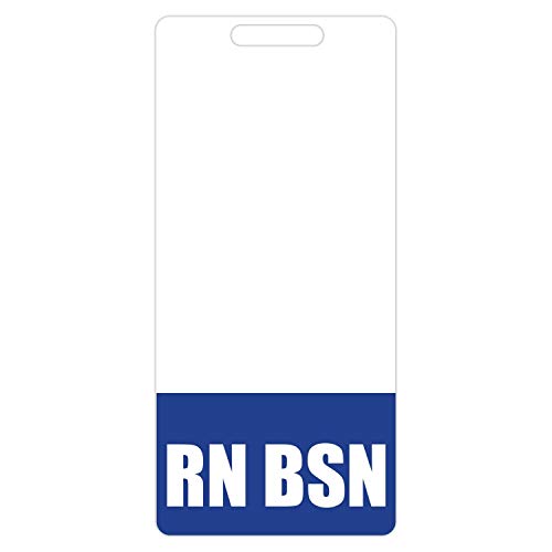 RN BSN Badge Buddy (Blue) - Vertical Heavy Duty Badge Tags for ...