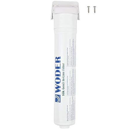 Woder-10K-Gen3-JG-3/8 Inline Water Filter 10, 000gal with 3/8" JG Quick ...