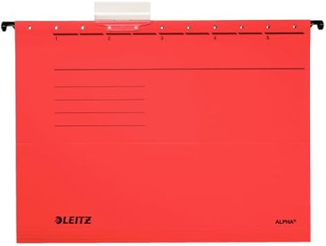 LEITZ 1985-25 HÄNGEMAPPE ROT 5STK: Amazon.de: Bürobedarf & Schreibwaren