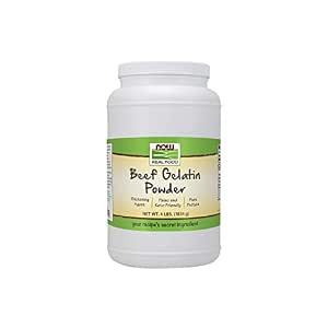 Amazon.com : NOW Foods, Beef Gelatin Powder, Natural Thickening Agent ...