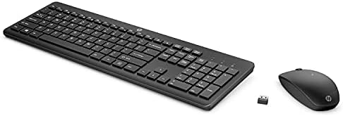 HP 235 Wireless Optical 1600 DPI Mouse and Full-Size Layout Keyboard ...