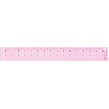 Amazon.com: Midori Metric CL Ruler 15cm Pink (42232006): Office Products