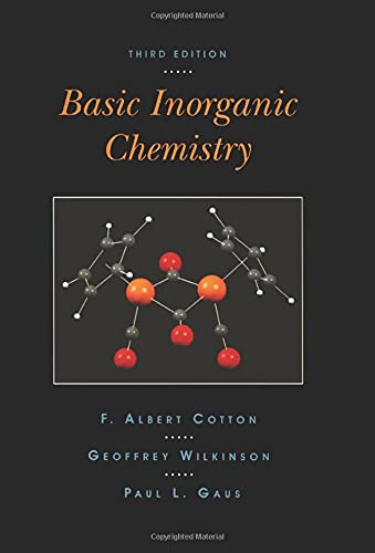 Basic Inorganic Chemistry, 3rd Edition: Cotton, F. Albert, Wilkinson ...