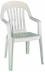 Amazon.com: Adams 8255-23-3700 Traditional Style High Back Stacking ...