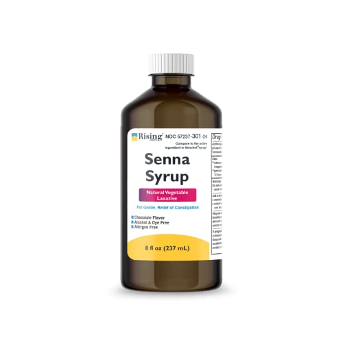Rising Health Natural Vegetable Laxative - Senna Sennosides Syrup 8.8mg ...