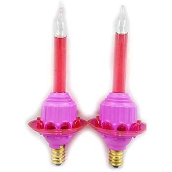 Amazon.com: RADKO Shiny Brite BUBBLE LIGHT RED Replacement Bulbs Set of ...