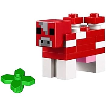 Amazon.com: LEGO Minecraft Minifigure - Mooshroom Mushroom Cow (with ...