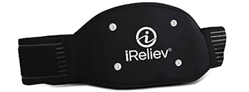 iReliev TENS EMS Conductive Back Belt Wrap with Integrated Electrode ...