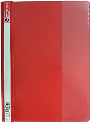 MAXI REPORT FILE A4 RED,Clear Front Report Covers Project File with ...