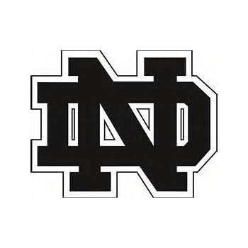 Amazon.com : Notre Dame Fighting Irish Shamrock 4" x 4" Perfect Cut Die ...