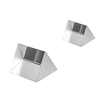 Amazon.com: Optical Glass Triangular Prism, 2 Pack 1.97 Inch Crystal ...