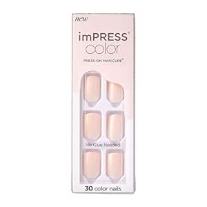 Amazon.com: KISS imPRESS Color Press-On Manicure, Gel Nail Kit, PureFit ...