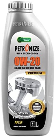 Petronize Gasoline Engine Oil Fully Synthetic SP 0W-20/1 Liters price ...