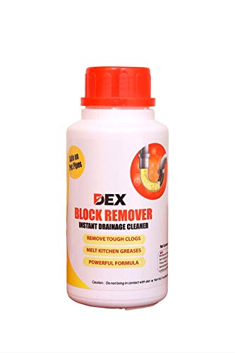 DEX BLOCK REMOVER INSTANT POWERFUL DRAINAGE CLEANER (DRY POWDER-200GM ...