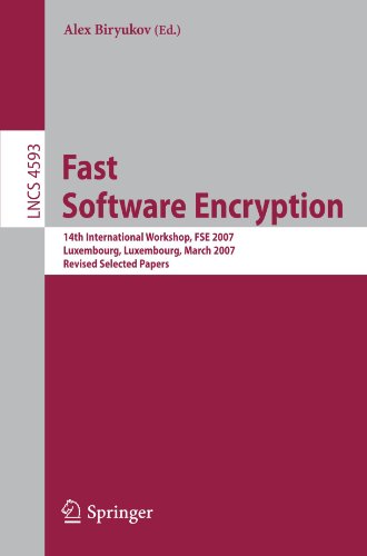 Fast Software Encryption: 14th International Workshop, FSE 2007 ...