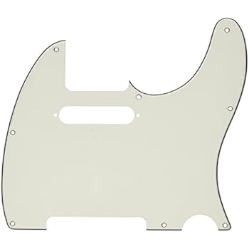 Amazon.com: Fender Modern Pickguard, Telecaster, 8-Hole - Parchment ...