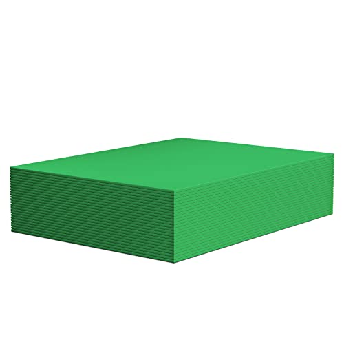 9 x 12 Inch Green Foam Sheets Crafts, 2mm Thick. 25 Pack Premium Green ...