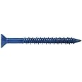 MKT Steel Conset Masonry Screw Anchor, Phillips Flat Head, 3/16" Diameter x 1-3/4" Length (Box ...