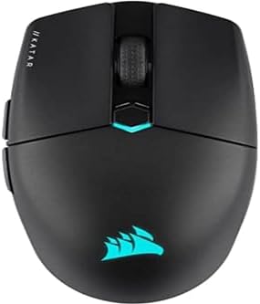 Corsair KATAR ELITE WIRELESS Gaming Mouse - Ultra Lightweight, MARKSMAN 26,000 DPI Optical ...