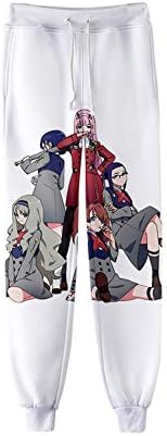 Joggers Pants 3D Anime Print DARLING in The FRANXX HIRO And ZERO TWO ...
