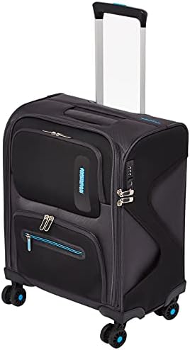 American Tourister Maxwell Soft Cabin Small Luggage trolley bag Black ...