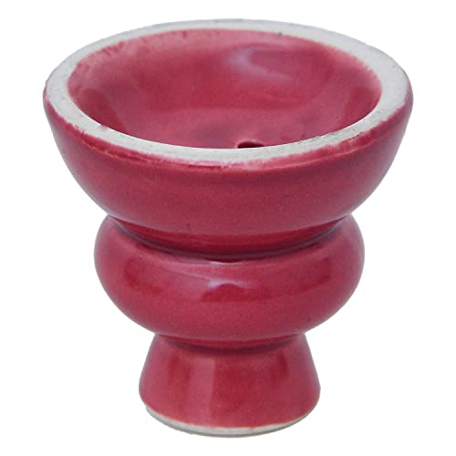 Hookah Bowl Tobacco Bowl Ceramic Shisha Nargile Pipe Accessories (Red ...
