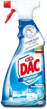 DAC Bathroom Cleaner Trigger Spray - Ocean Breeze (500 ml), 99.9% Germs ...