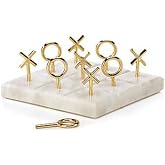 Amazon.com: NikkisPride Marble Tic Tac Toe Game Board X and O Game Set ...