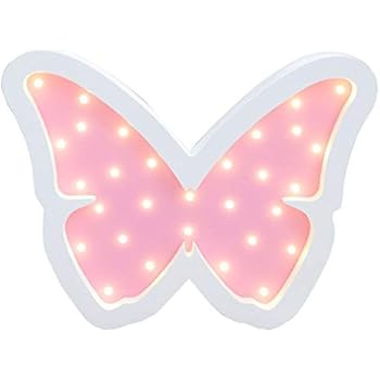 Butterfly Optic Fiber Color Changing Night Light Show - Pink ...