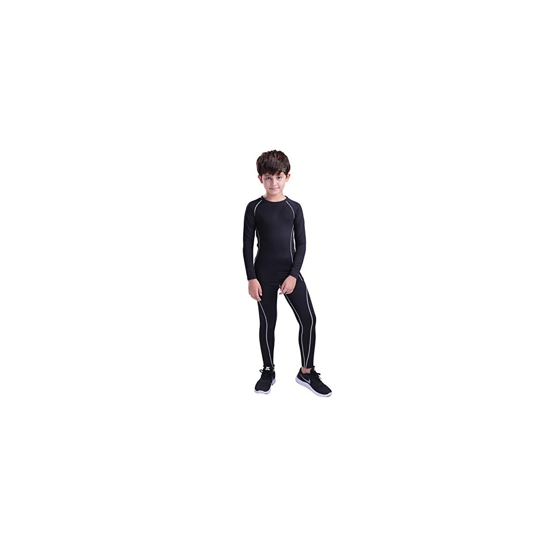 Coralup Kids Compression Sets Sport Base Layer Boys Thermal Underwear ...