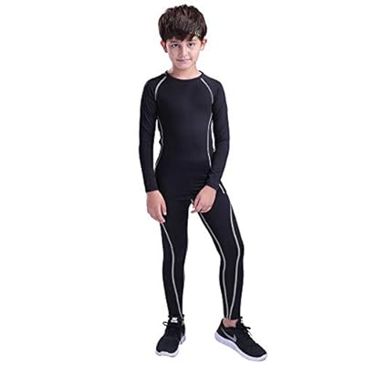 Coralup Kids Compression Sets Sport Base Layer Boys Thermal Underwear ...