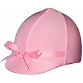 Amazon.com : Equestrian Riding Helmet Cover - Pink and Green : Sports ...