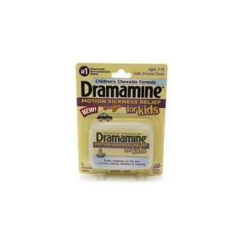 Amazon.com : Dramamine for Kids Chewable Tablets Grape Flavor 8 Tablets ...