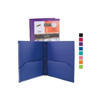 Amazon.com : Mead Five Star Pocket & Prong Portfolio Folder (Pack of 2 ...