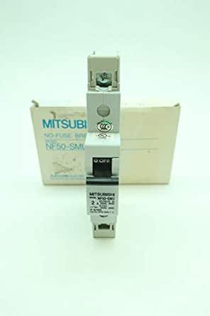 MITSUBISHI NF50-SMU-1P2A 2A 1P Molded CASE Circuit Breaker 230V-AC ...
