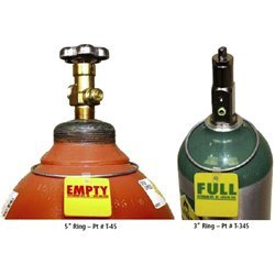 Amazon.com : Cylinder Tank Status Tags - EMPTY or FULL with Steel Ring ...