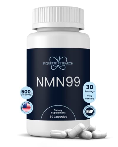 NMN Nicotinamide Mononucleotide – 99%+ Pure NMN Supplement – NMN 500mg Capsules – Anti Aging ...