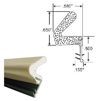 STB Weatherstrip, Kerf-Mounted, Bulb Type, Tan - 25 ft Roll ...