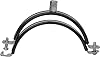 3" Inch Galvanized Pipe Hanger with Rubber - Conduit Mounting Clamp ...