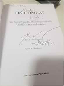 Amazon.com: On Combat, The Psychology and Physiology of Deadly Conflict in War and in Peace ...