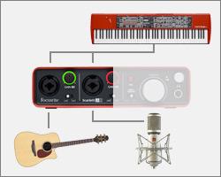 Focusrite Scarlett 2i2 (1st GENERATION) USB Recording Audio Interface ...