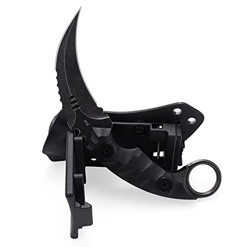 KIASLORE Camping EDC Tools Outdoor Survival Claw Tactical Teeth Knife ...