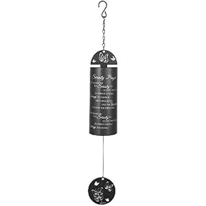 Amazon.com: Carson Wind Chime-Cylinder Sonnet-Serenity Prayer-Black (22 ...