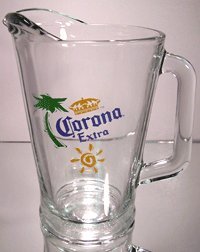 Amazon.com | Corona Extra Glass Beer Pitcher: Carafes & Pitchers